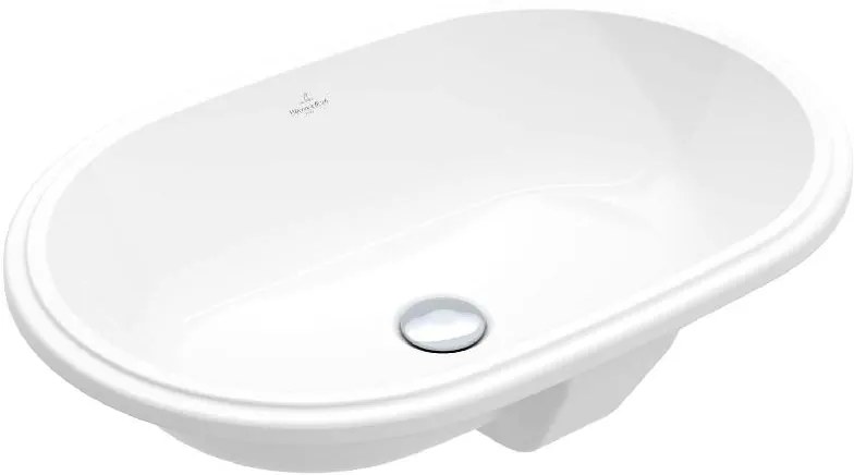 Villeroy & Boch Architectura - Vestavné umyvadlo, 570x375 mm, s přepadem, CeramicPlus, alpská bílá 5A7660R1