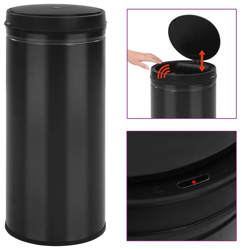Odpadkový koš s automatickým senzorem - 80l | černý