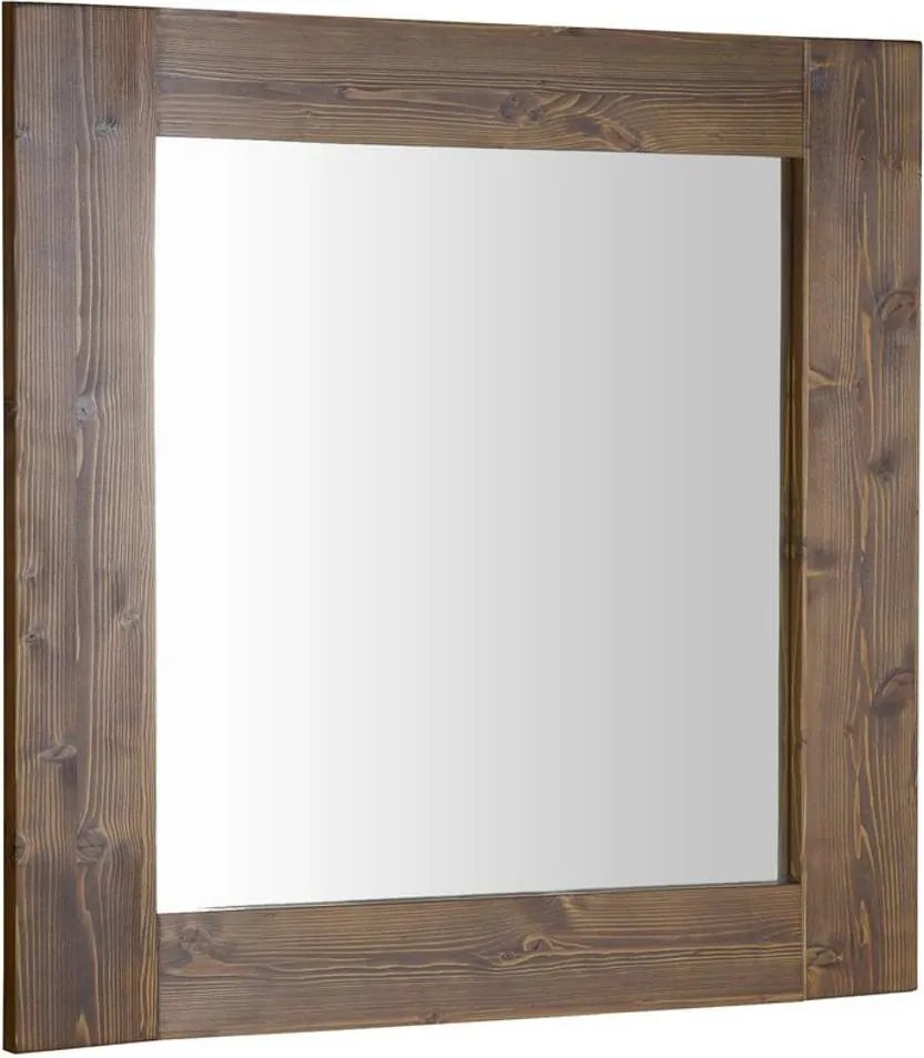 Sapho Brand - Zrcadlo v rámu 80x80 cm, mořený smrk BA051S