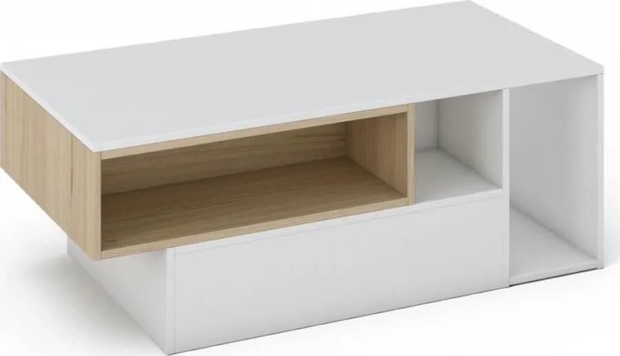 Casarredo - Komfort nábytek Konferenční stolek MILANO bílá/sonoma