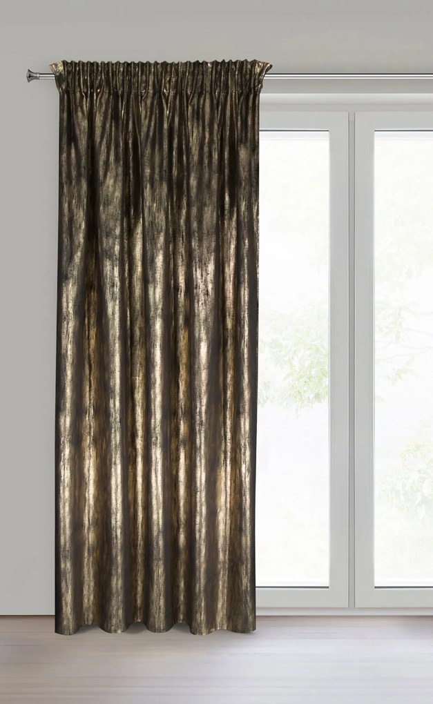 ZATEMŇOVACÍ ZÁVĚS NA PÁSCE EMILA 140X270 CM VZOROVANÁ