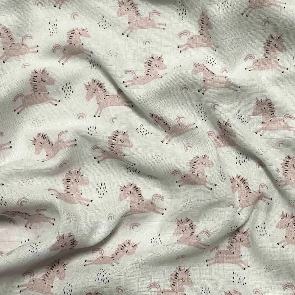 PREM INTERNATIONAL Tetra osuška 90x100 cm Růžový jednorožec (balení 1 ks)