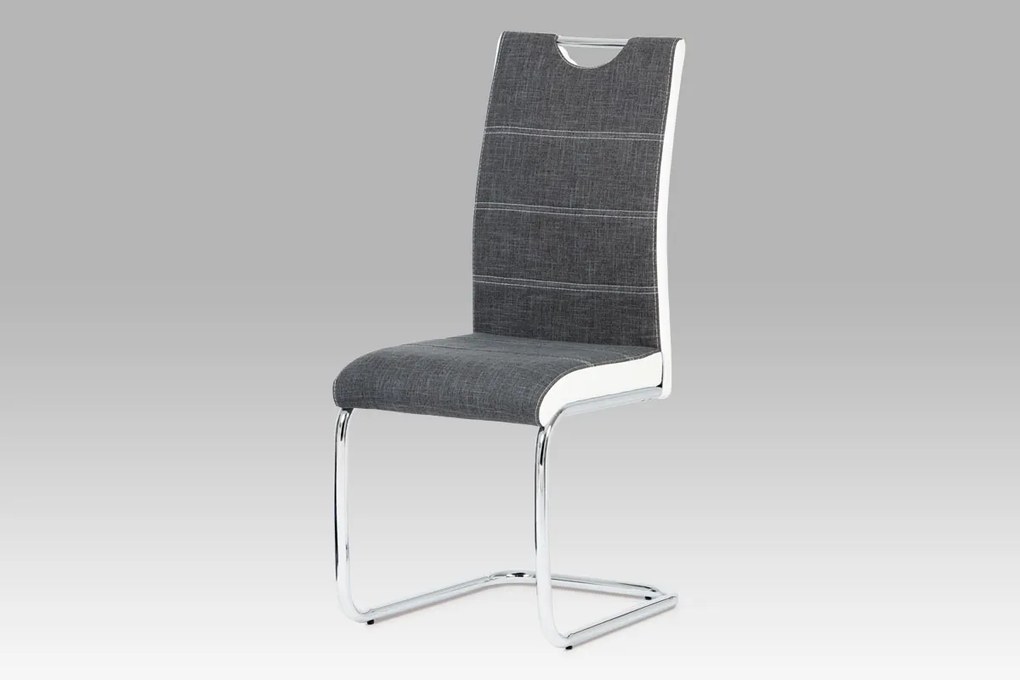 Jídelní židle HC-582 GREY2, šedá látka AKCE