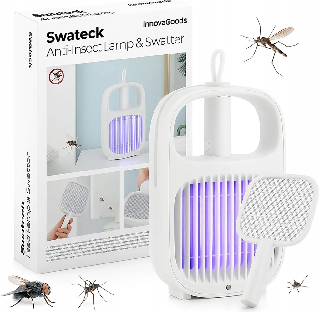 Elektrická Uv insekticidní lampa tlapka mucholapka na mouchy hmyz a komáry