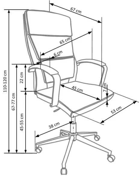 Kancelářská židle FANU bílá