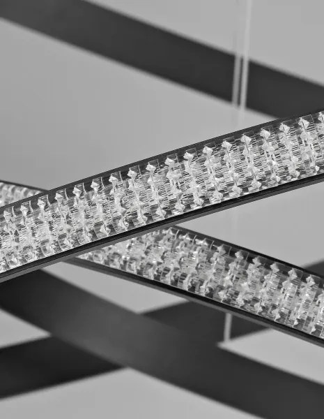 LED lustr Nager 78 černé