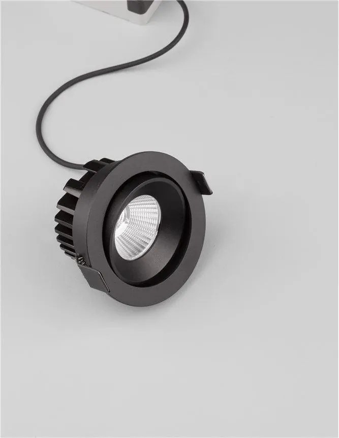 NV 9232118 Zapuštěné svítidlo BLADE černý hliník LED 12W 3000K 38st. IP65 výklopné - NOVA LUCE