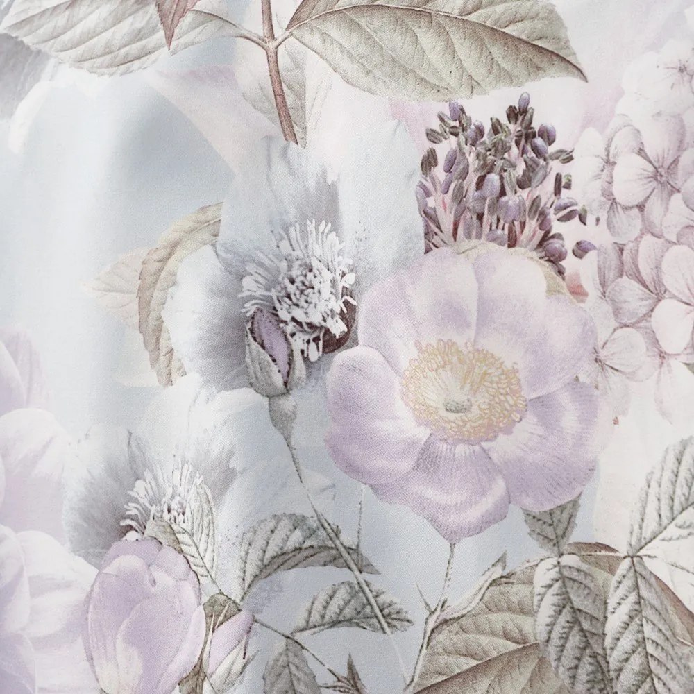 Světle modré povlečení na dvoulůžko/prodloužené 230x220 cm Floral Serenity – RHS