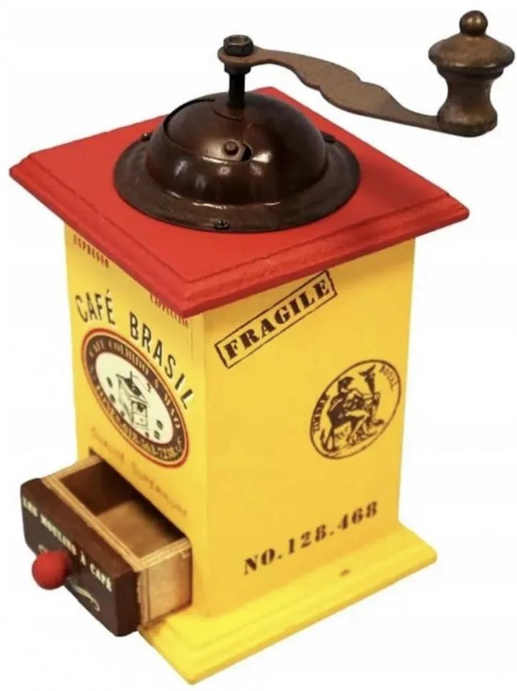 Dřevěný mlýnek na kávu Café Brasil skříňka