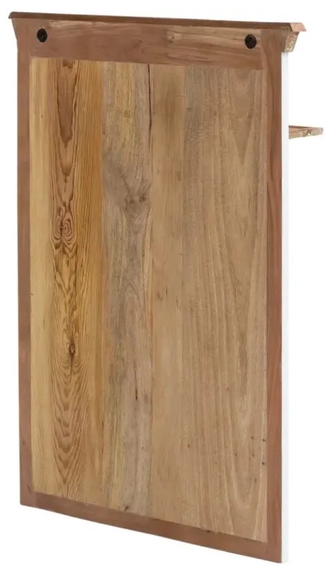 furniture-nabytek.cz - Masivní šatní skříň Perano z recyklovaného dřeva, lakovaná, bílá/barevná – 80×25×120 cm