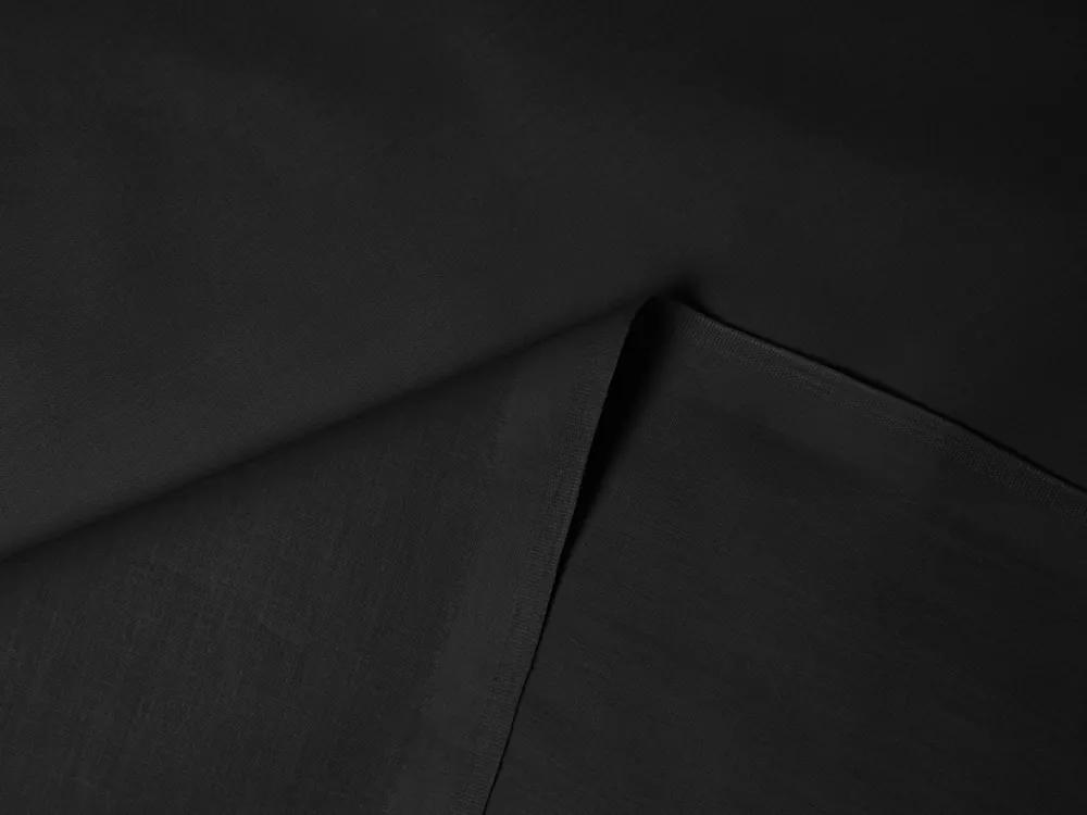 Biante Bavlněný běhoun na stůl Moni MOD-506 Černý 20x180 cm