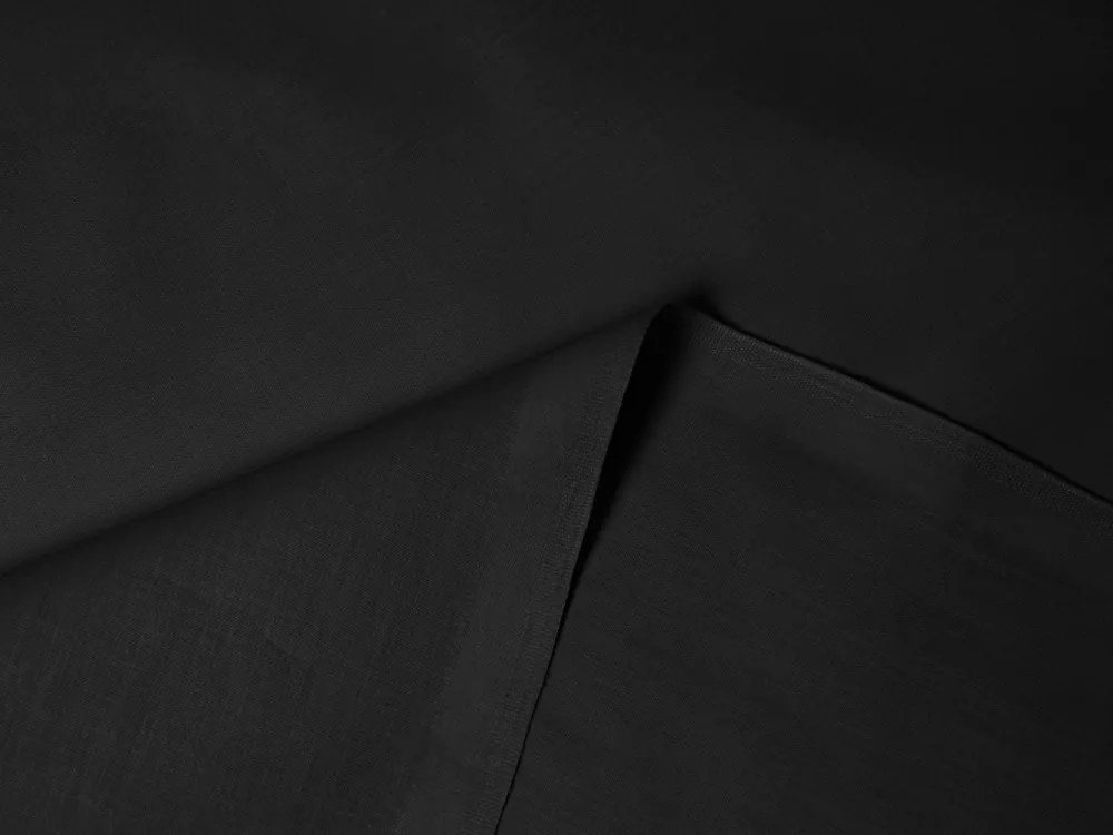Biante Bavlněný běhoun na stůl Moni MOD-506 Černý 35x120 cm