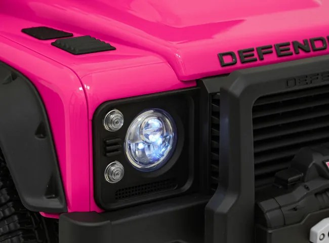 Elektrické autíčko Land Rover Defender 110 SVX růžové