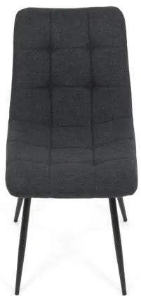 Jídelní židle šedá látka černé kovové nohy DCL-193 GREY2