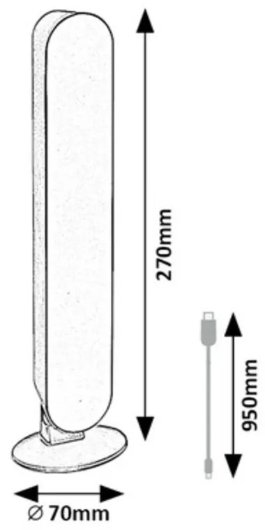 Rabalux 76016 stolní LED lampa