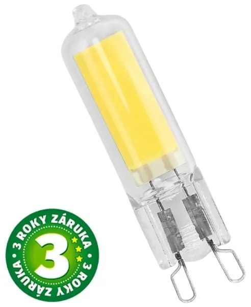 Prémiová LED žárovka G9 4W 440lm, denní, ekv. 38W, 3 roky