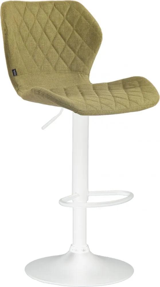 Bhm germany Barová židle Cork, textil, bílá / zelená