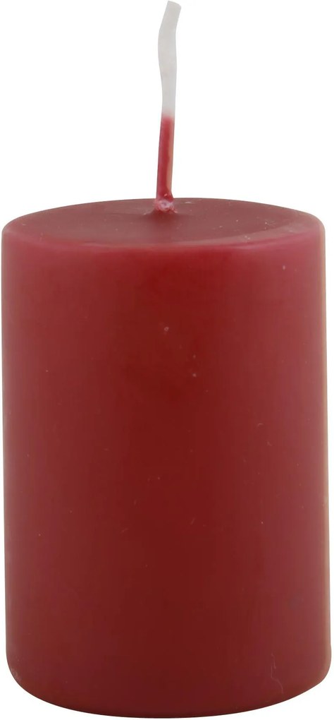 IB LAURSEN Svíčka Red 6 cm, červená barva, vosk