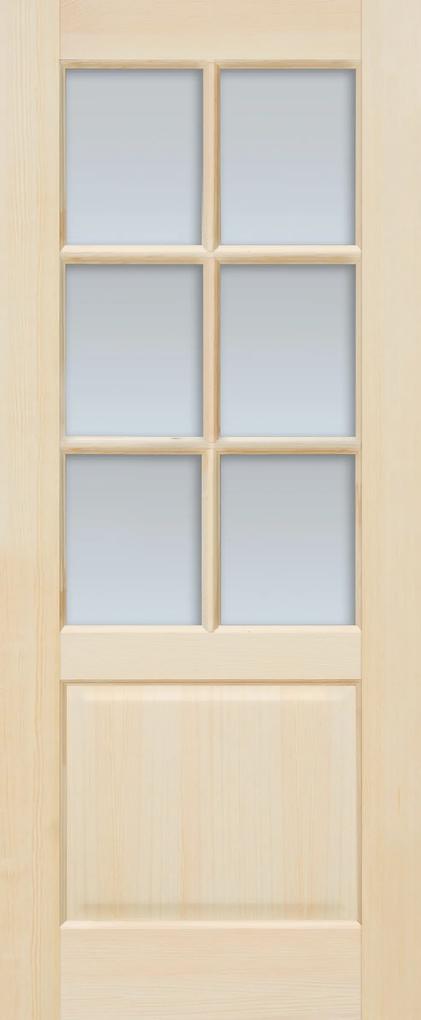 Posuvné Interiérové dveře Radex dřevěné TURYN 6S Šířka dveří: 100 cm