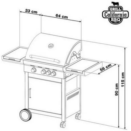 Plynový gril G21 California BBQ Premium line 4 hořáky 6390305