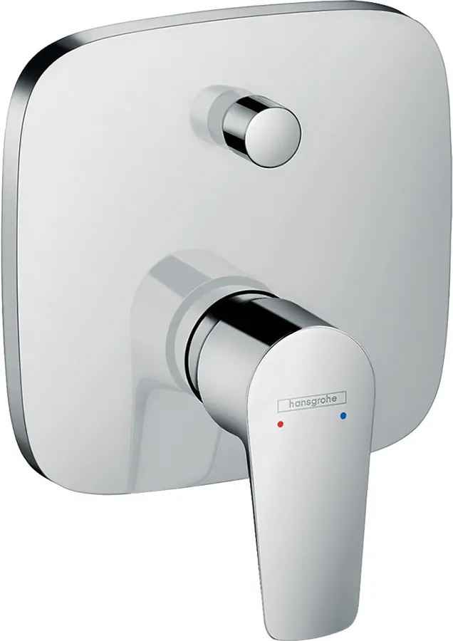 Hansgrohe Talis E, páková vanová baterie pod omítku s přepínačem pro 2 tělesa, chromová, 71745000