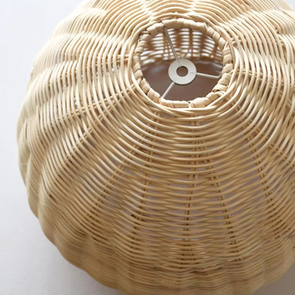 Toolight - Stropní svítidlo z přírodního bambusu Boho E27 60W APP882-1CP, hnědá, OSW-05242
