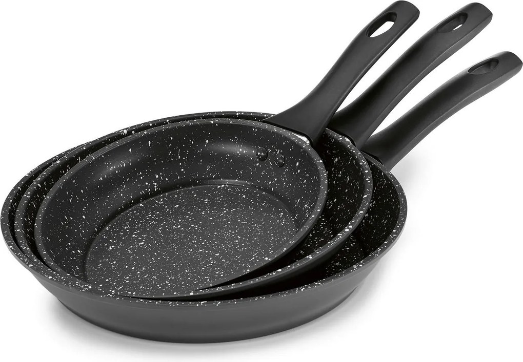 XXXLutz SADA PÁNVÍ nepřilnavý povrch PTFE 3dílné 20/24/28 cm BRATMAXX - Online Only vaření - 005247062601