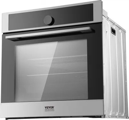 Jednostěnná trouba 61 cm elektrická vestavěná nástěnná trouba 16 funkcí 75,9 l