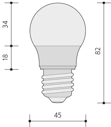 PANLUX LED GOLF DELUXE světelný zdroj E27 5,5W  studená bílá