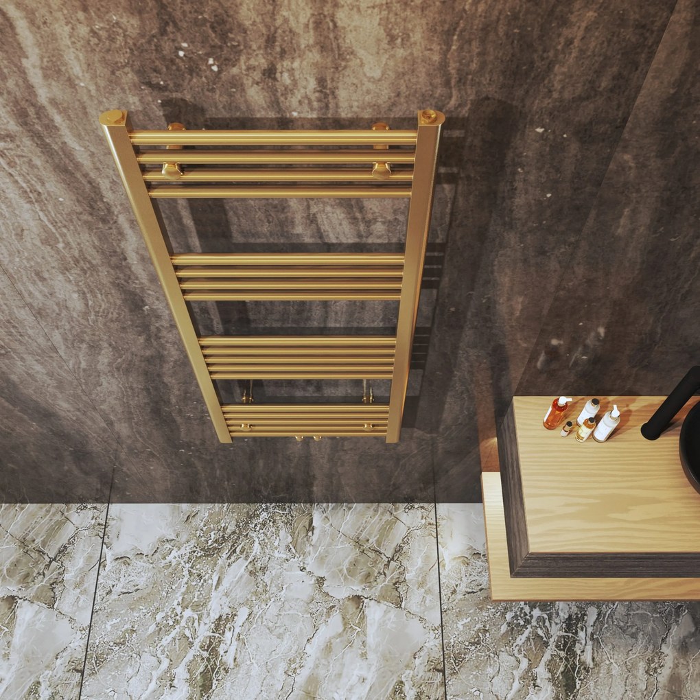 Gamma Simple, topné těleso 500x1200 mm, 487 W, zlatá matná, GMA-SIMP-50120-BGD