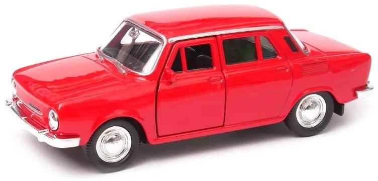 028567 Kovový model auta - Nex 1:34 - Škoda 100 Červená