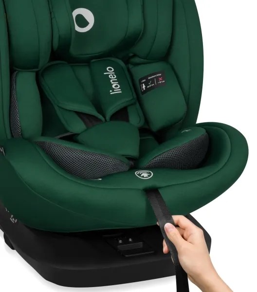 Lionelo - Autosedačka se základnou otočná BASTIAAN i-Size 40-150 cm Green Forest