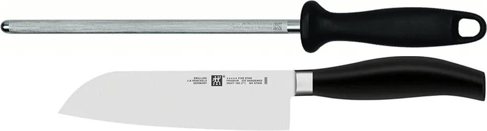 Sada Santoku nůž + ocílka, FIVE STAR, ZWILLING 1001269