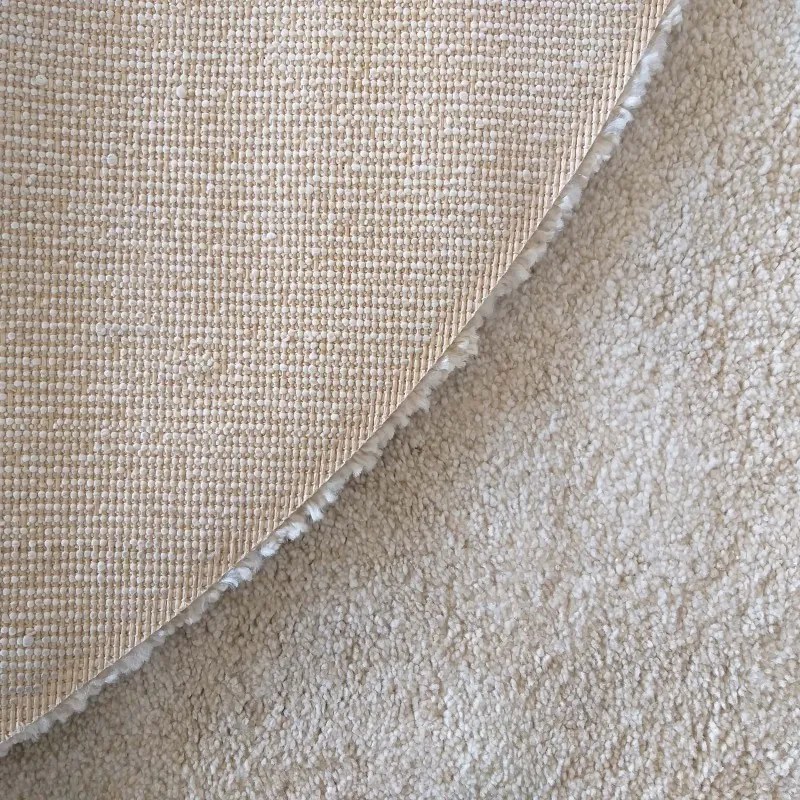 Kulatý koberec v béžové barvě 133X133