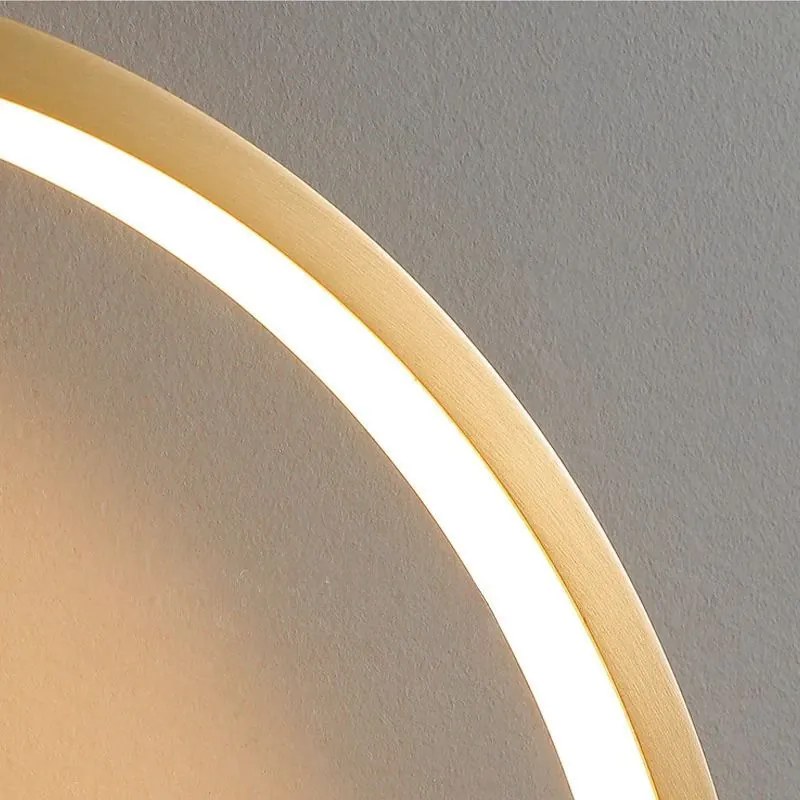 Toolight Toolight, LED nástěnné svítidlo 40cm 17W 4000K APP1388-CW, zlatá matná, OSW-00912
