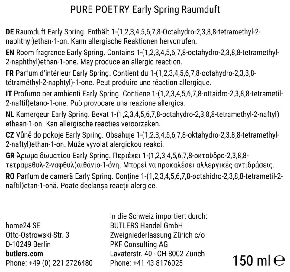 PURE POETRY Vůně do bytu Early Spring 300 ml