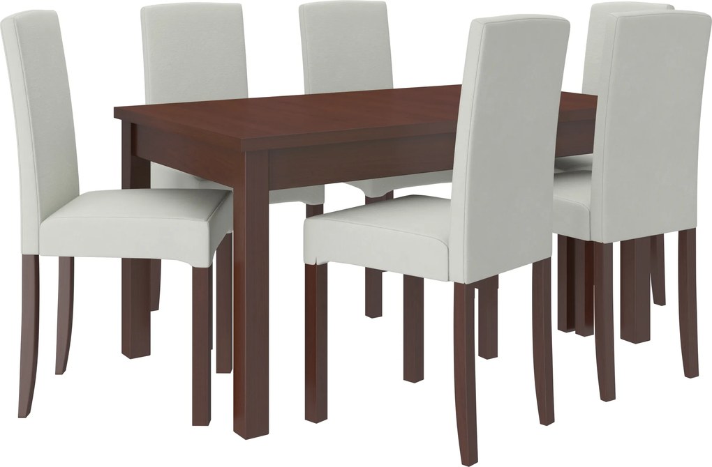 ADRK Furniture Sada stolu s židlemi RODOS 56 SE-ROD-56-DW-B121