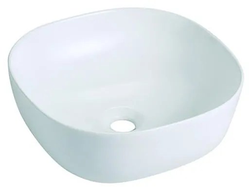 Bathco 4071 - Umyvadlo na desku OLEA 41x41 cm porcelán/bílá