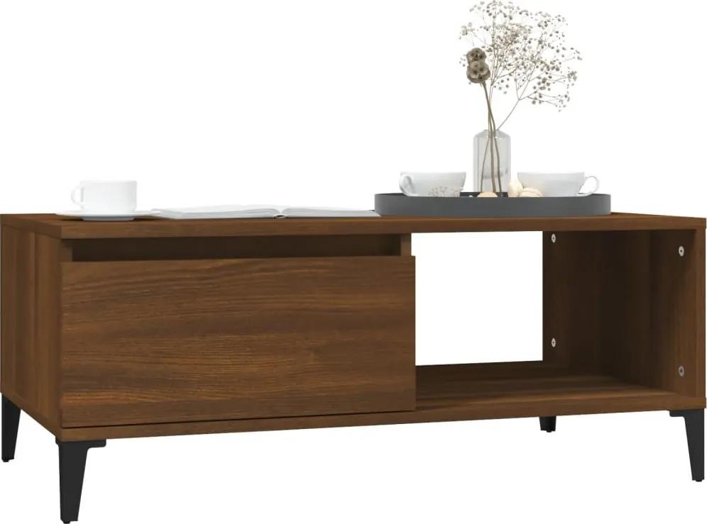 vidaXL Konferenční stolek 90x50x36,5 cm kompozitní dřevo [821059] Barva: dub sonoma