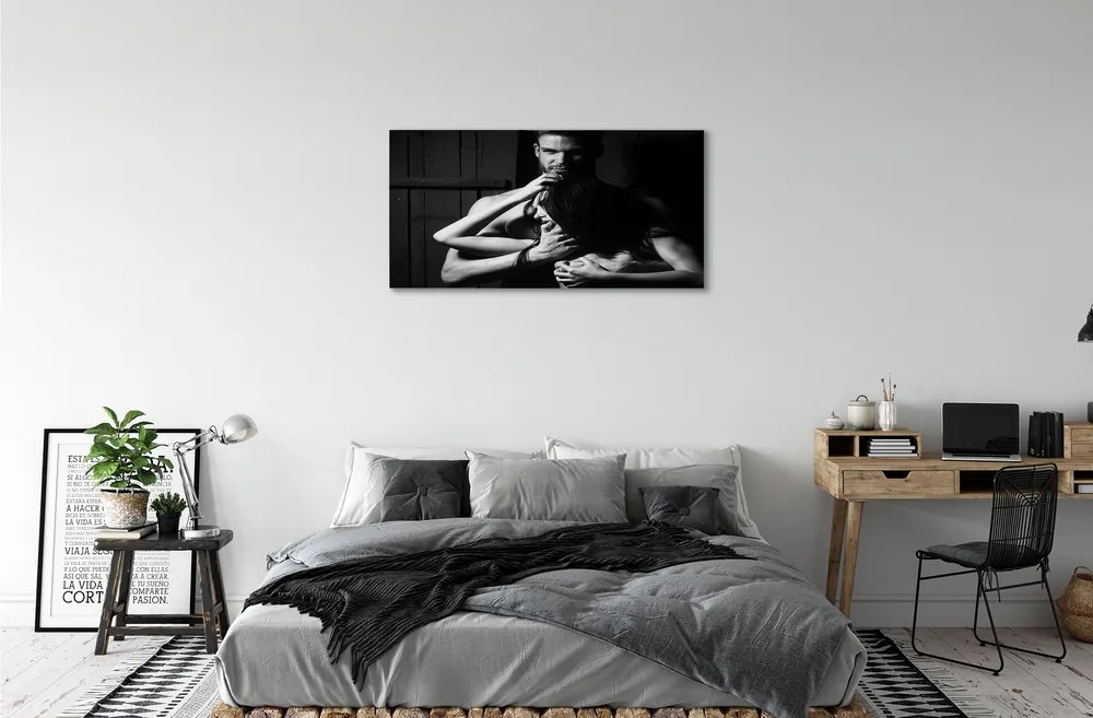 Obrazy na plátně Žena muž 125x50 cm