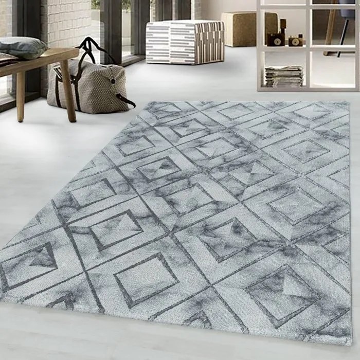 Vopi | Kusový koberec Naxos 3811 silver - 80 x 150 cm
