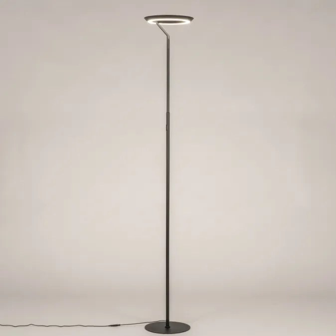 Stojací LED lampa s dotykovým stmívačem Gamma Black