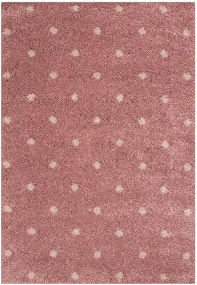 Sleva - Dětský růžový koberec Dětský růžový koberec Zala Living Dots, 120 x  170 cm - Biano.cz - eMimino.cz