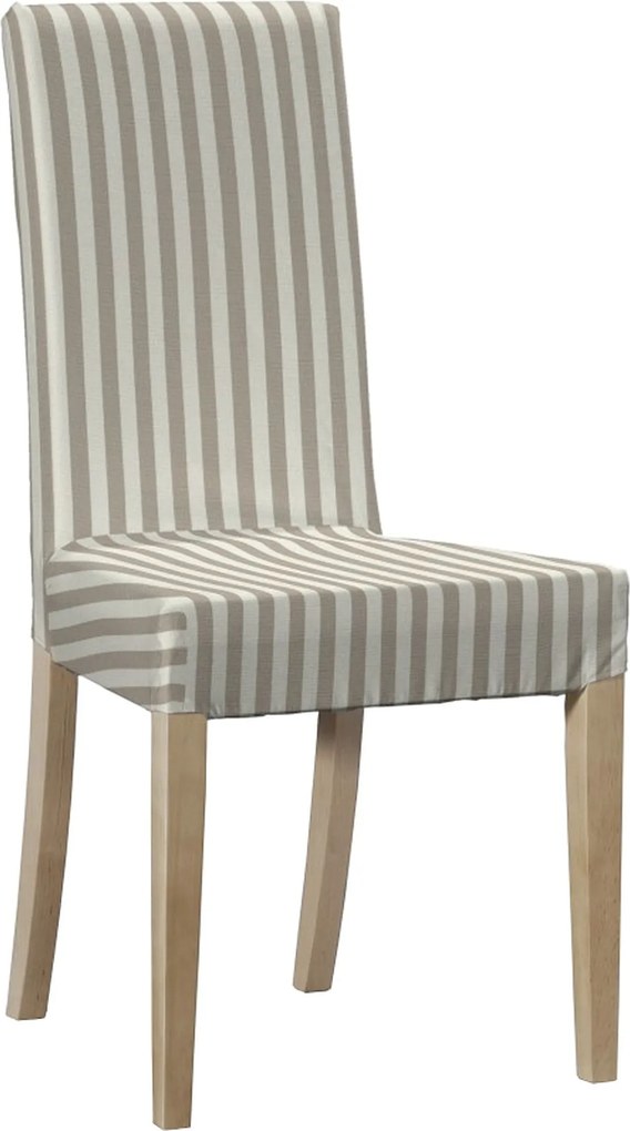 Potah na židli IKEA  Harry, krátký barva béžová látka vzorované