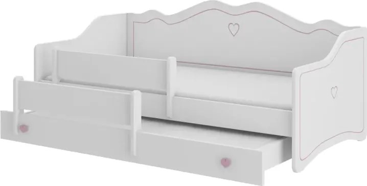 Dvojitá postel s matracemi EMKA II Pink 160x80
