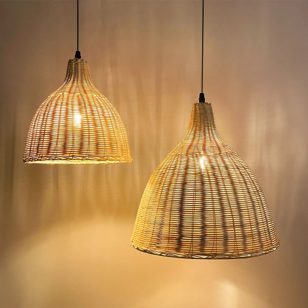Toolight Natural, stropní závěsné svítidlo 1xE27 APP1647-1CP, přírodní hnědá, OSW-05115
