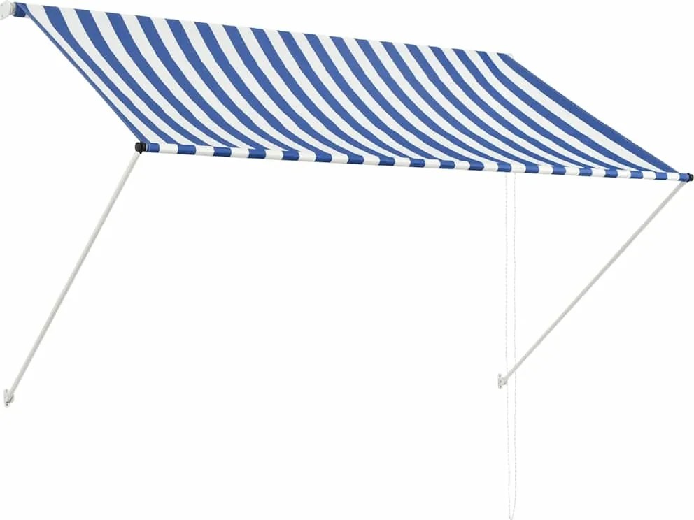 vidaXL Zatahovací markýza 200 x 150 cm [143753] Barva: Žluto-bílá