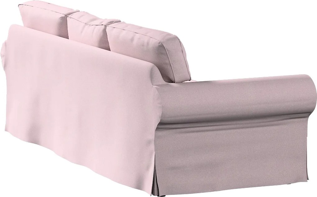 Potah na pohovku IKEA Ektorp 3-místná, nerozkládací barva růžová látka pletený vzor