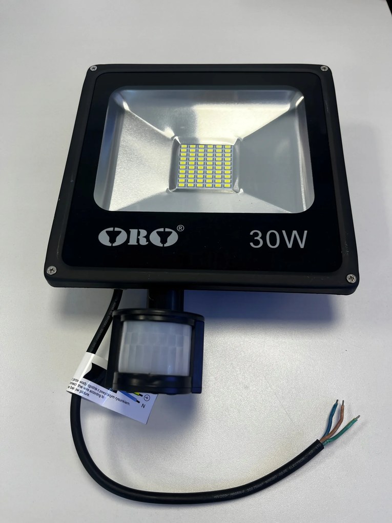 Led Osvětlovač Oro 30W 6000K 2100lm S Detektorem Pohybu Cw
