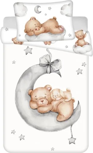 Jerry Fabrics Povlečení do postýlky Medvídek Ribbon baby 100x135, 40x60 cm